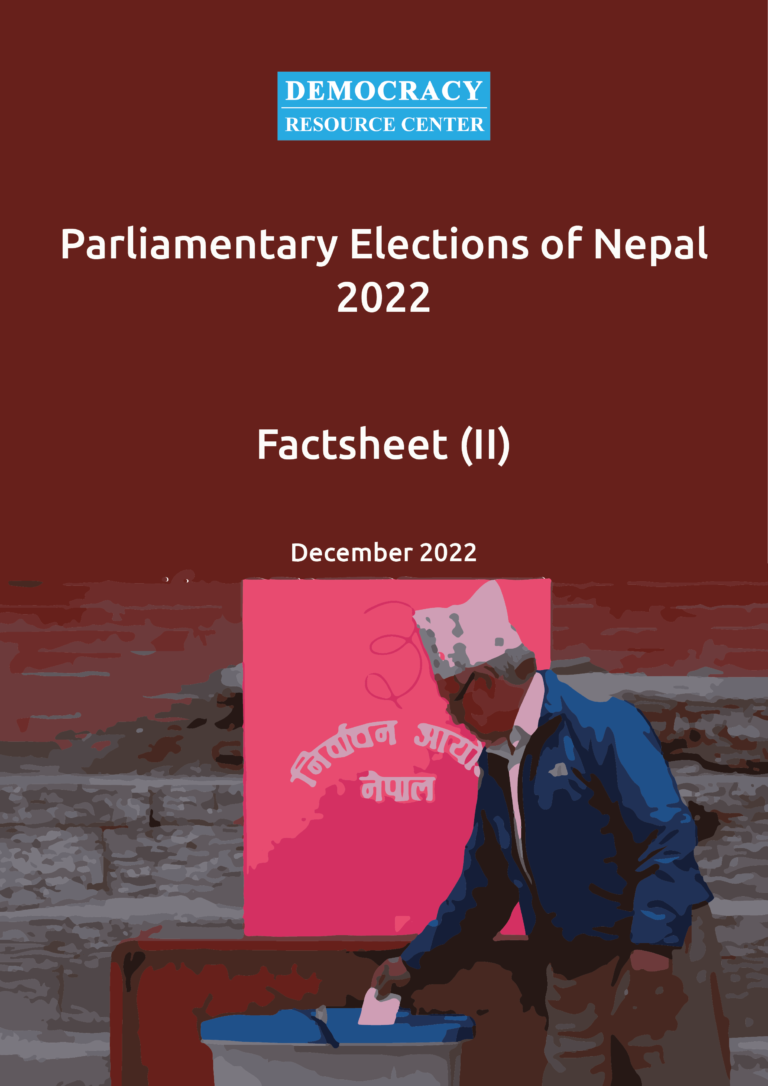 Factsheet II – Parliamentary Elections of Nepal 2022 – Democracy ...
